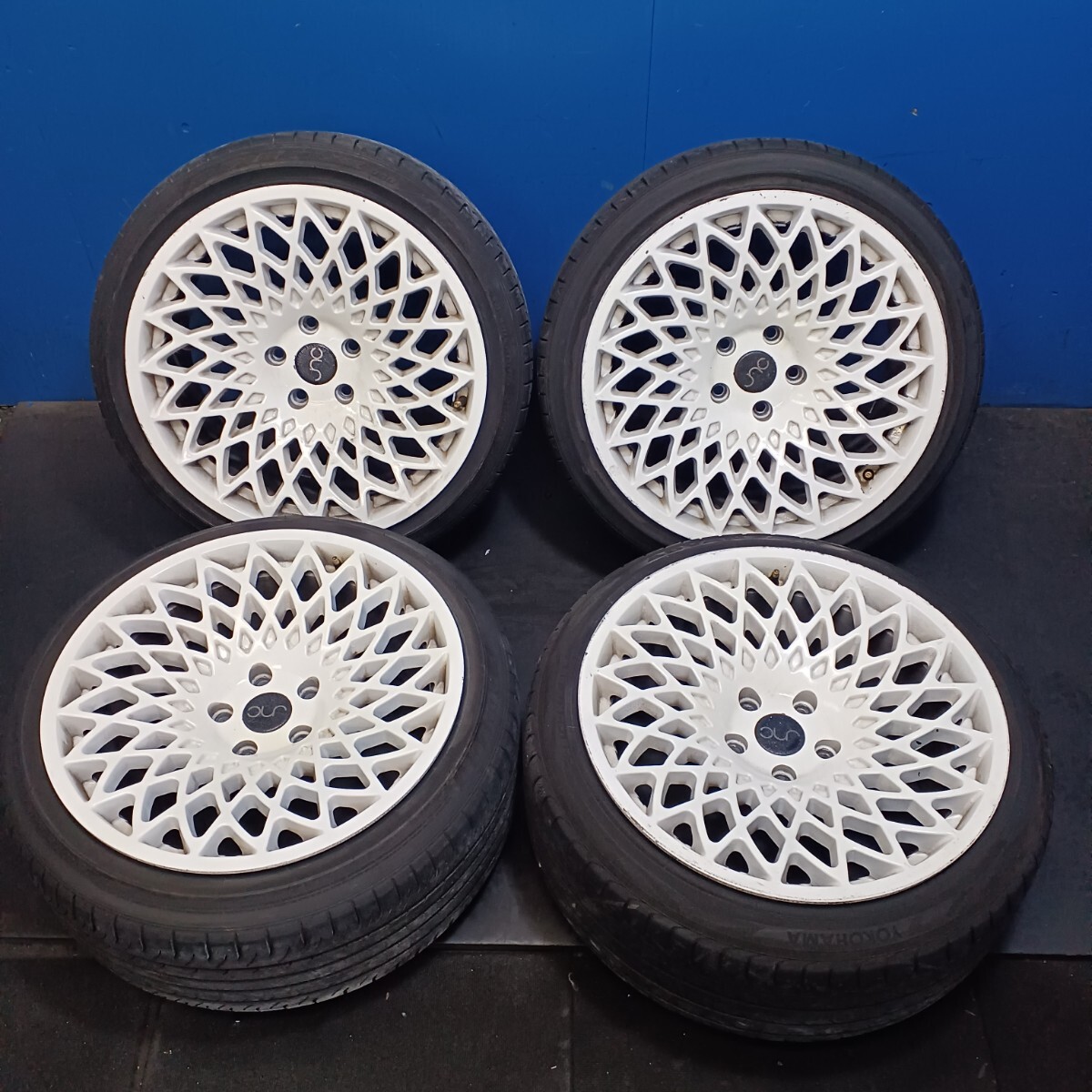 Yahoo!オークション - 18インチ 引っ張りタイヤ メッシュ逆ゾリJNCホイ...