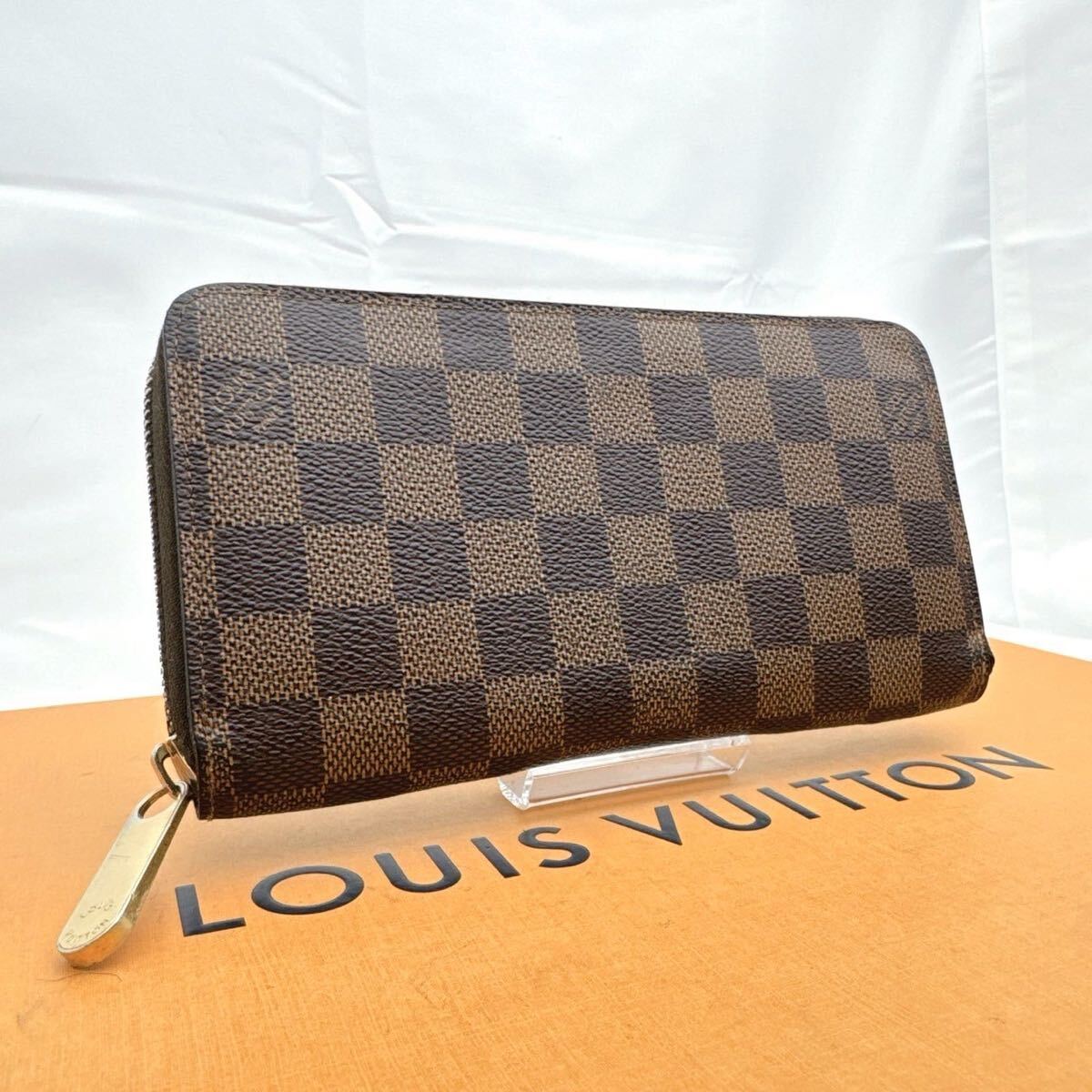 Yahoo!オークション - g528 ルイヴィトン LOUIS VUITTON ダミエ 長財布...