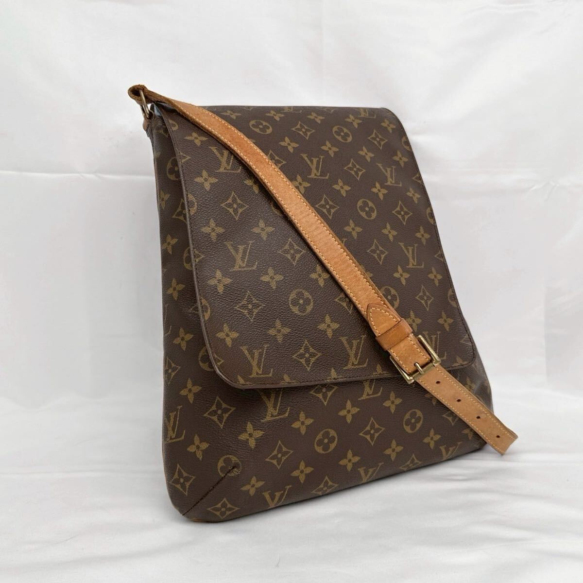 Yahoo!オークション - k352 ルイヴィトン モノグラム ミュゼット ショ...