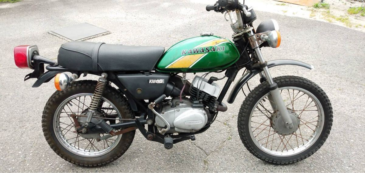 カワサキ KM90 2スト 75年 実働 90MS 90TR KE90(51cc-125cc)｜売買されたオークション情報、yahooの商品情報をアーカイブ公開 - オークファン（aucfan ...