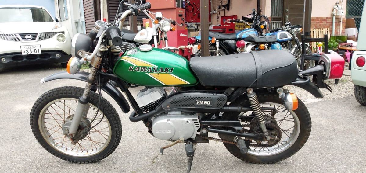 Yahoo!オークション - カワサキ KM90 2スト 75年 実働 90MS 90TR KE90