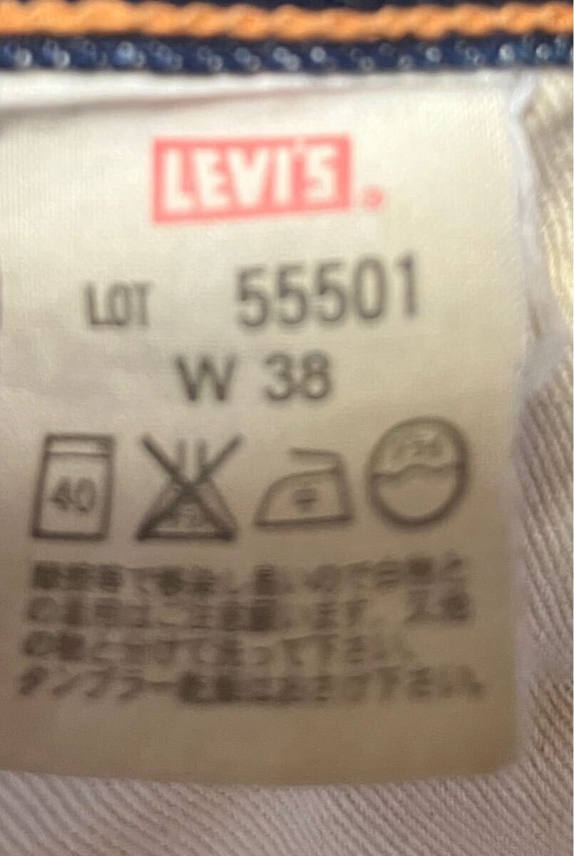 2002年 リーバイス 専用箱 バナー付き W38インチ(実質35か36 2002年 リーバイス 専用箱 バナー付き W38インチ(実質35か36