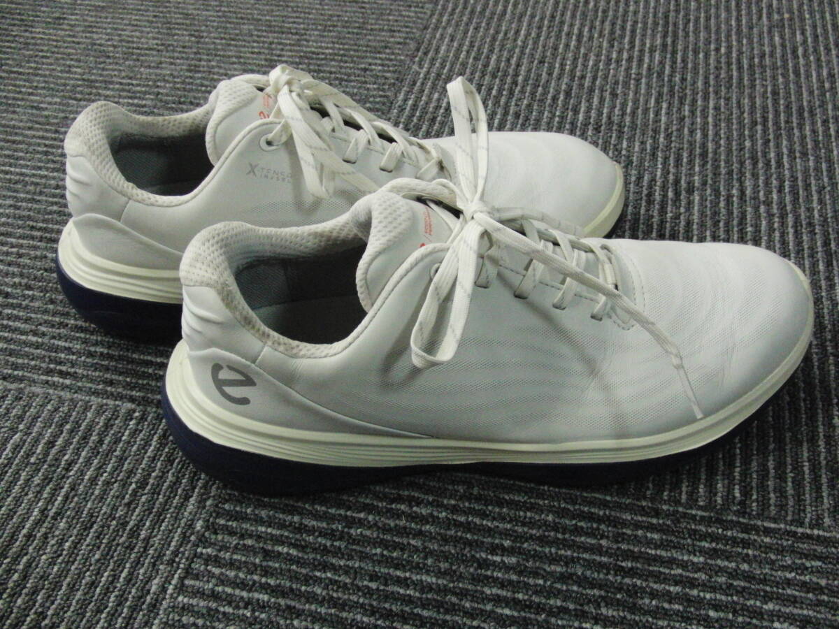 Yahoo!オークション - エコー ecco 25.5センチ ホワイト/ブルー