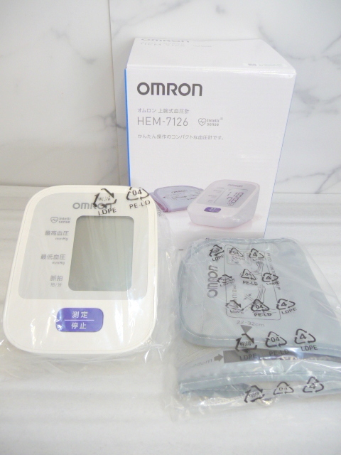 Yahoo!オークション - 未使用 OMRON/オムロン 上腕式血圧計 HEM-7126 ...