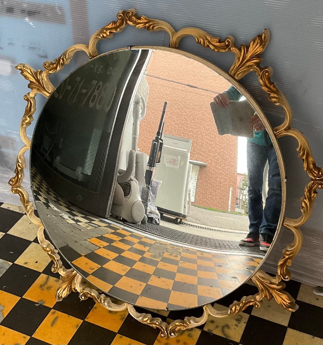 Yahoo!オークション - 【RKGN20】特価 アンティーク調/ミラー/鏡/来店...