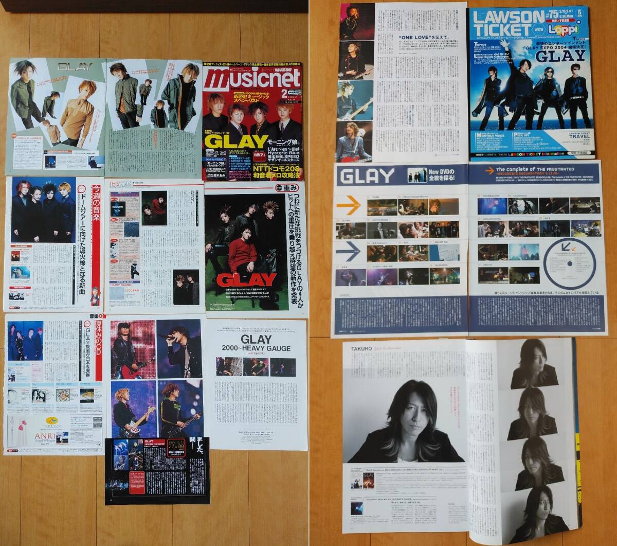 Yahoo!オークション - GLAY 切り抜き②③1996年～2013年インタビュー・...