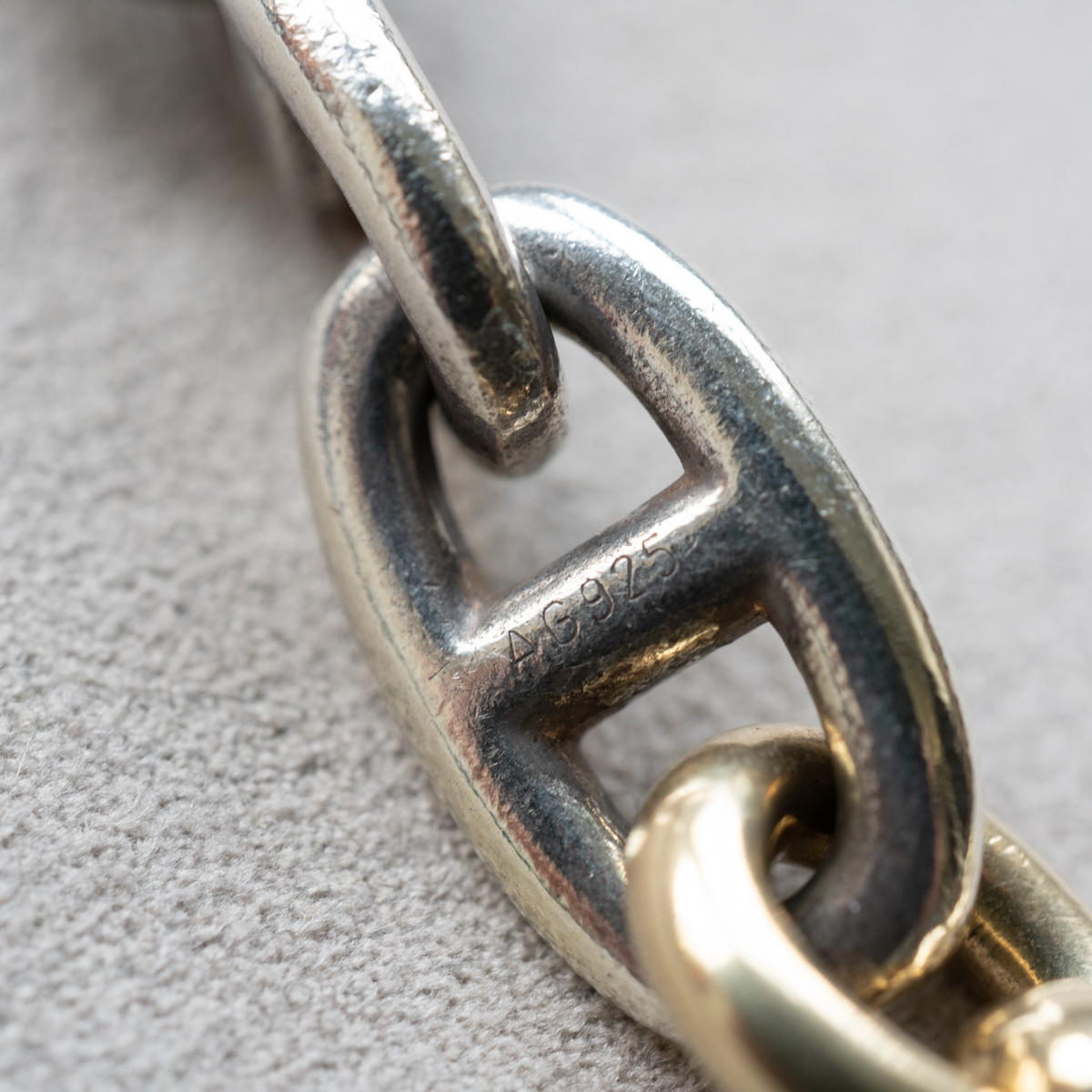 HERMES シェーヌダンクル YGミックス GM 13コマ ヴィンテージエルメスジュエリー シルバーゴールドブレスレット(ブレスレット、バングル)｜売買されたオークション情報、yahooの ...