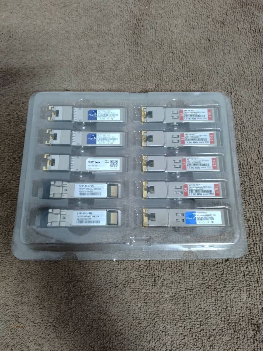 Yahoo!オークション - YA760 未使用 10Gtek 10G SFP-10G-SR など まと...