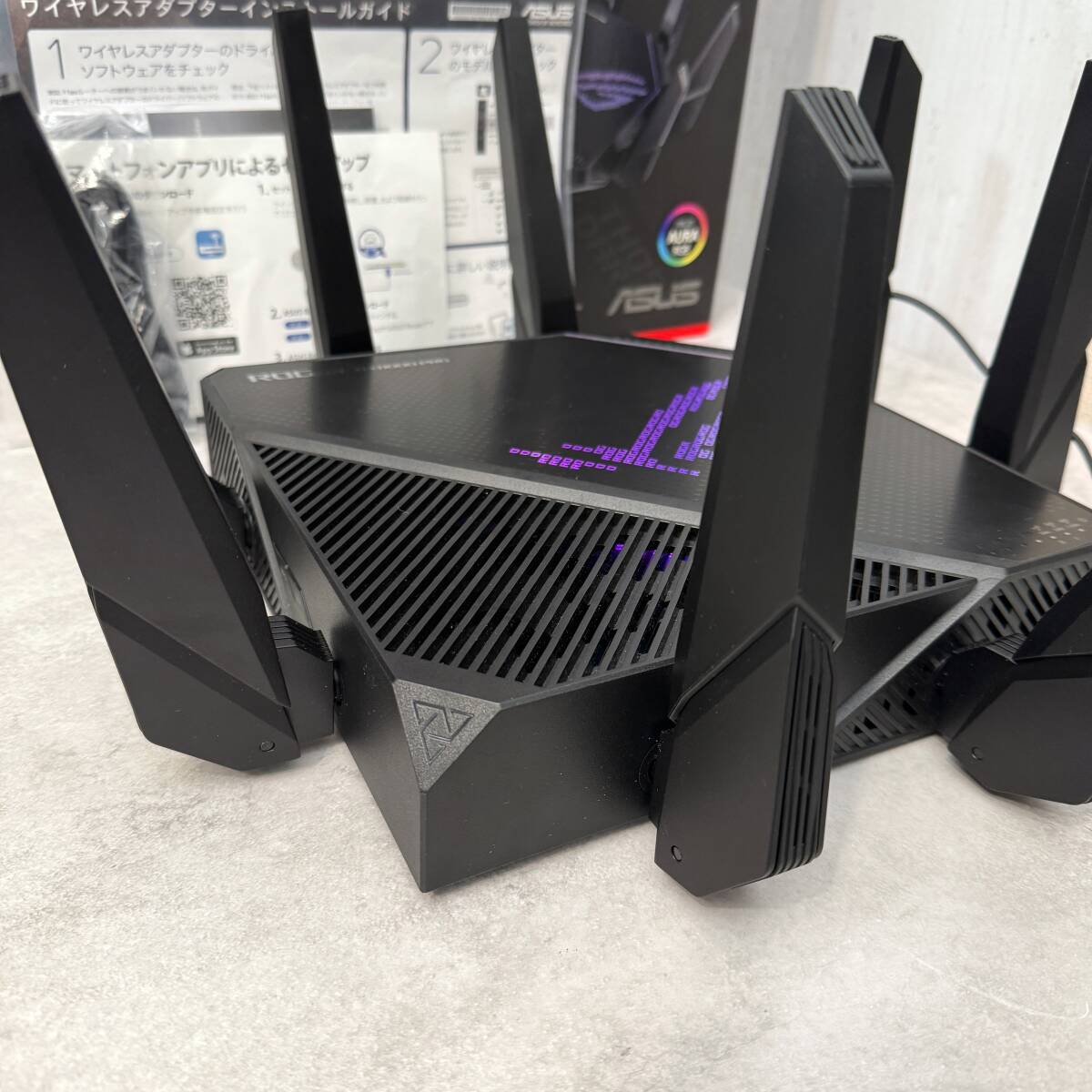 ほぼ新品 】ASUS WiFi6 ROG Rapture GT-AX11000 PRO ゲーミング ほぼ新品 】ASUS WiFi6 ROG Rapture GT-AX11000 PRO ゲーミング