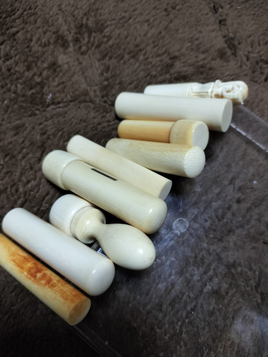 未使用品 未彫刻 象牙風 象牙調 象牙色 レトロ マンモス牙 印鑑 未使用品 未彫刻 象牙風 象牙調 象牙色 レトロ マンモス牙 印鑑