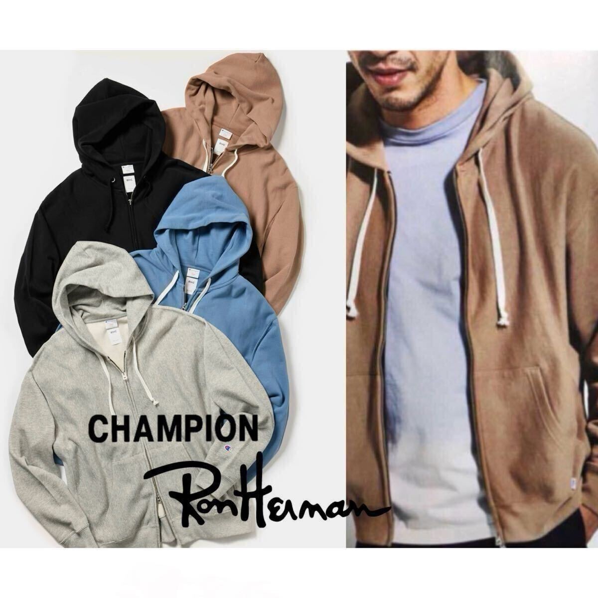 Champion for RHC】ゆったり着れるオーバーサイズフーディ Champion for RHC】ゆったり着れるオーバーサイズフーディ