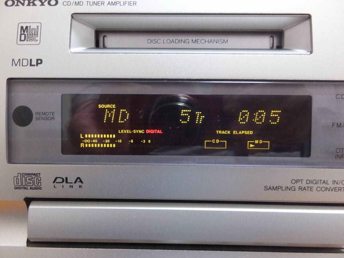 Yahoo!オークション - 【動作品】ONKYO FR-V77 CD・MDチューナーアンプ...