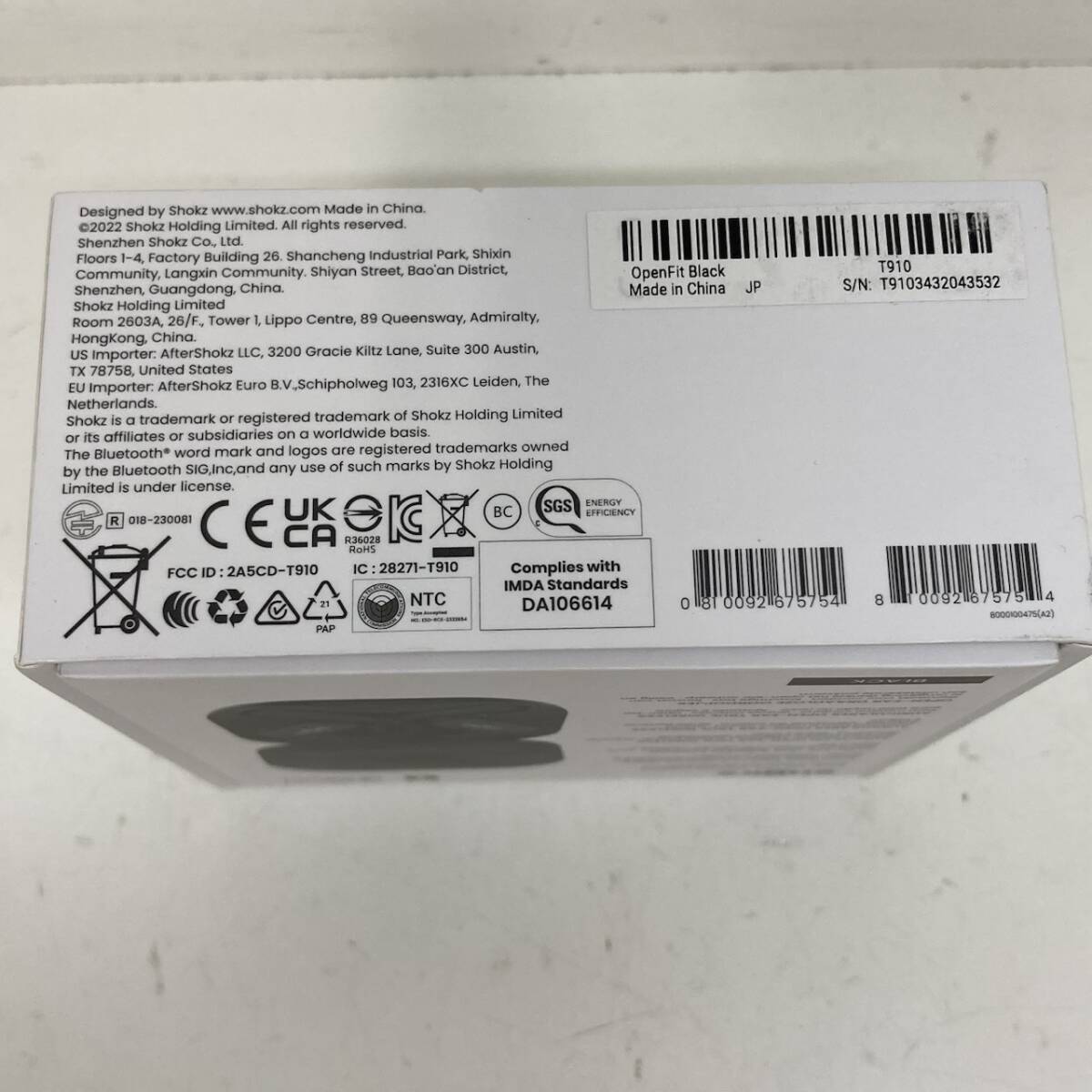 Yahoo!オークション - SHOKZ ショックス OPENFIT T910 ワイヤレスイヤ...