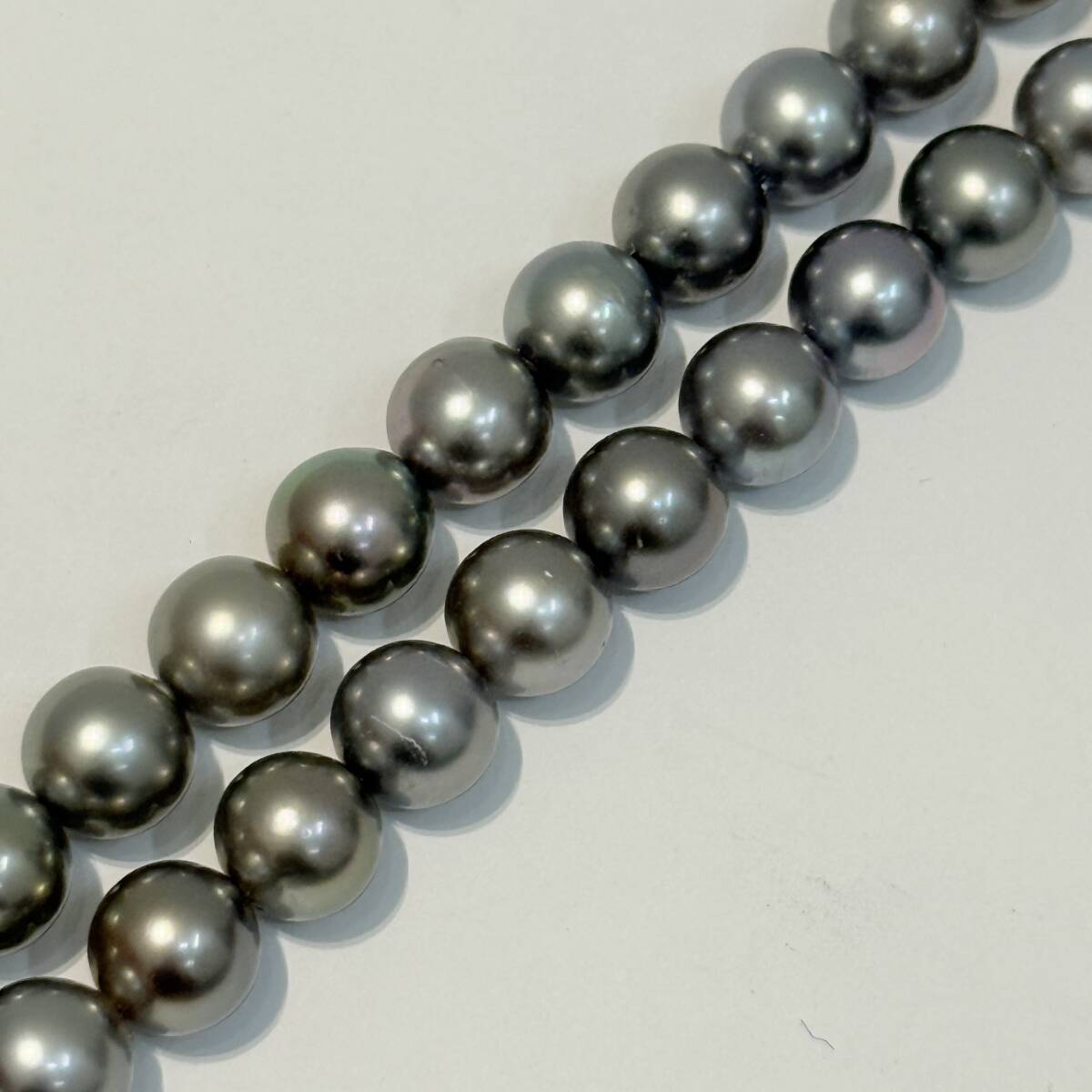 黒蝶真珠/パール】黒真珠 ネックレス 8.0~8.9mm玉 SILVER 黒蝶真珠/パール】黒真珠 ネックレス 8.0~8.9mm玉 SILVER