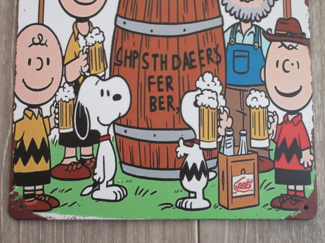 Yahoo!オークション - スヌーピー メタルサイン ブリキ看板6259