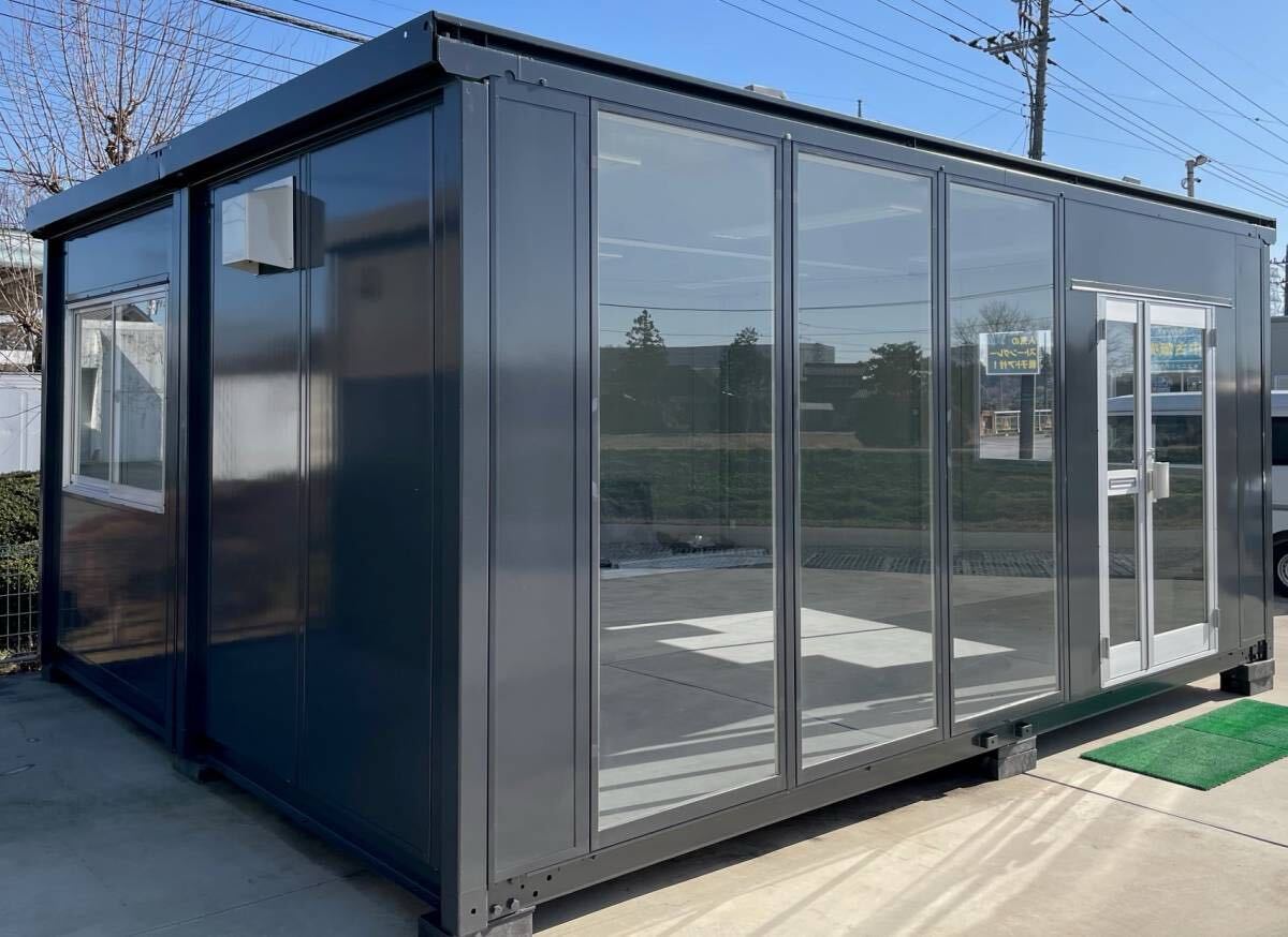 Yahoo!オークション - メ-カ-整備品 FIX3枚 8坪中古ユニットハウス54J...