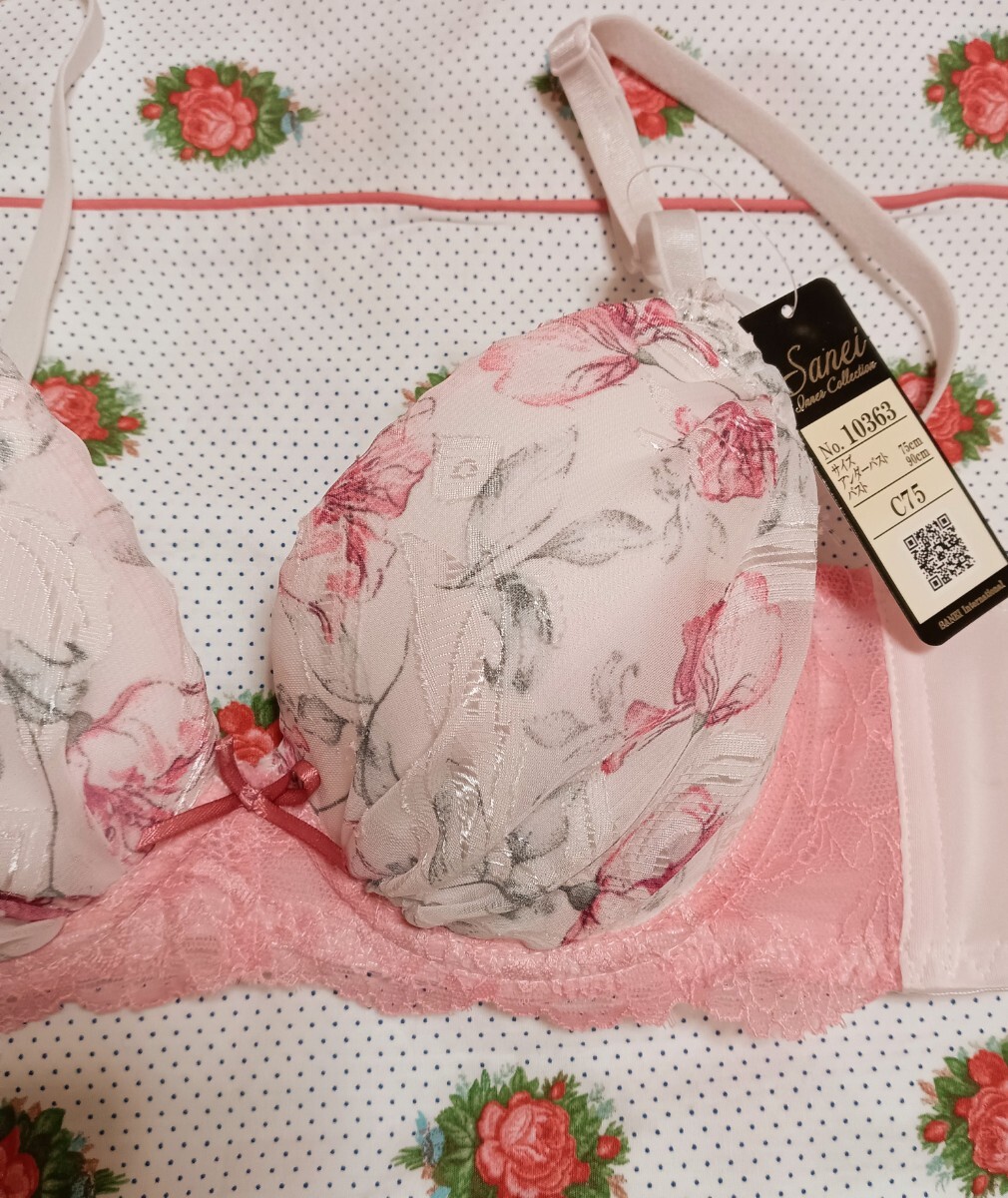 Yahoo!オークション - 【Sanei】 C75ブラ＆ショ―ツ Mサイズ 新品タグ...