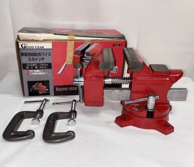 Yahoo!オークション - GOODGEAR 家庭用回転式バイス 万力 工具 卓上バ...