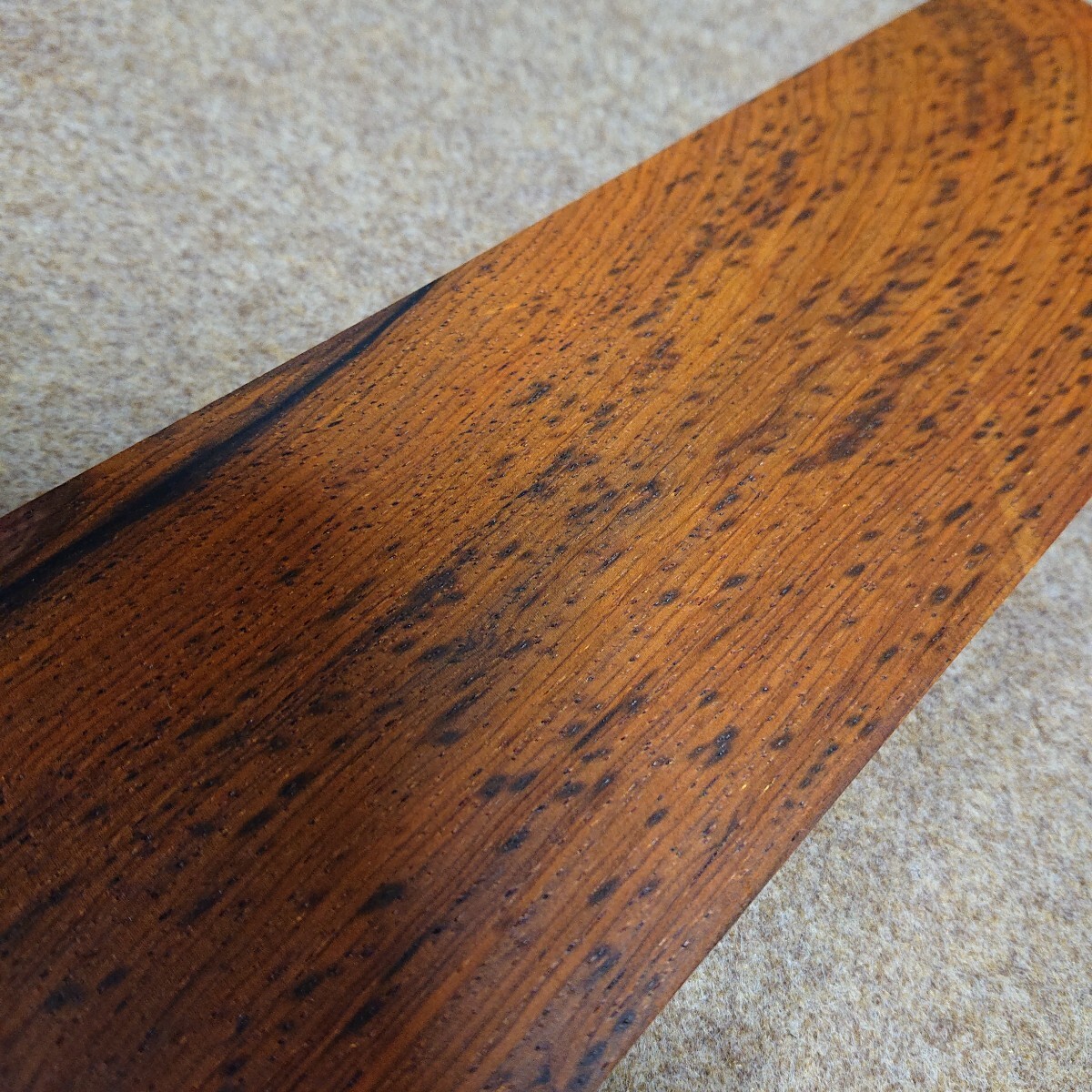 Yahoo!オークション - 超希少銘木50年物ココボロ極美杢極美柾幅広厚ブ...