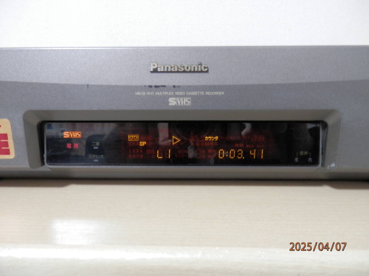 パナソニック Panasonic S-VHSビデオデッキ NV-SX10 リモコン付 パナソニック Panasonic S-VHSビデオデッキ NV-SX10 リモコン付