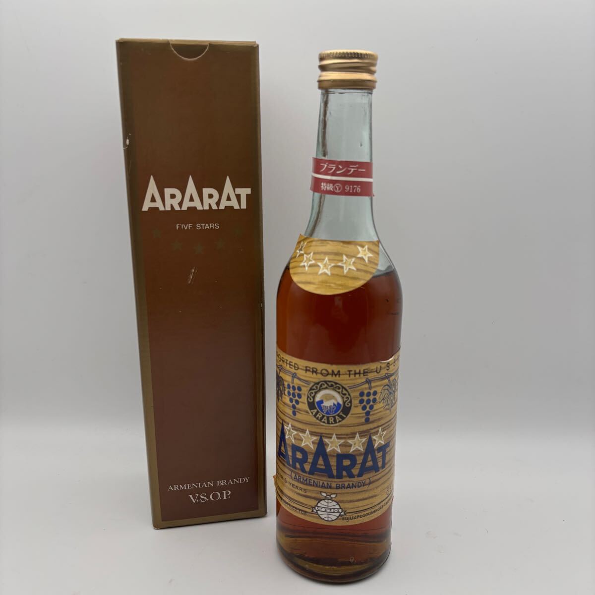 Yahoo!オークション - ARARAT FIVE STARS ブランデー IMPORTED FROMTH...