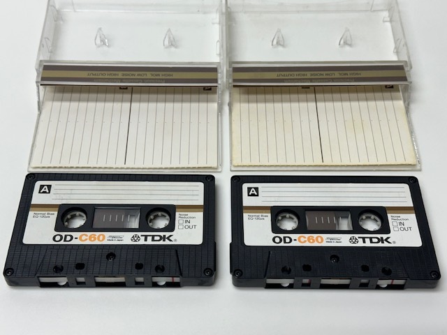 Yahoo!オークション - 【2724】 カセット TDK ノーマル OD46×2 OD60×...