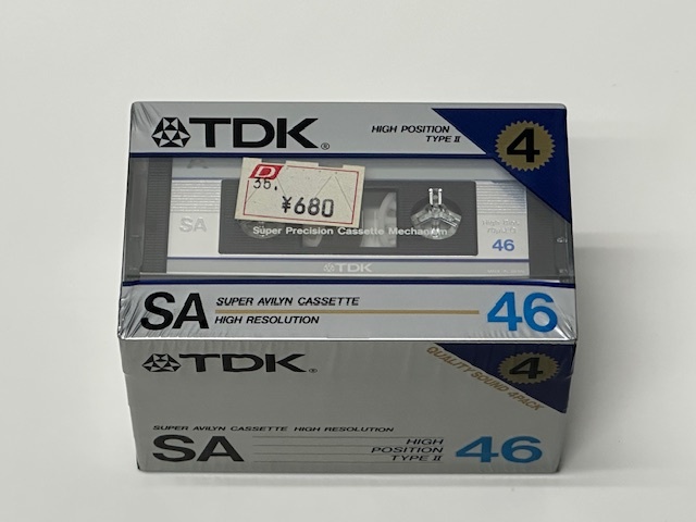 Yahoo!オークション - 【2736】 カセット 未使用 TDK SA 46×4本パック...