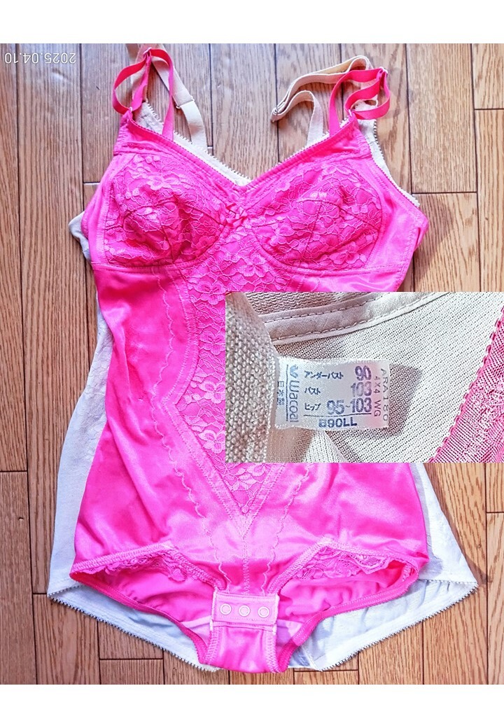 Yahoo!オークション - ワコール B80-L ツルツルすべすべピンク ボディ...