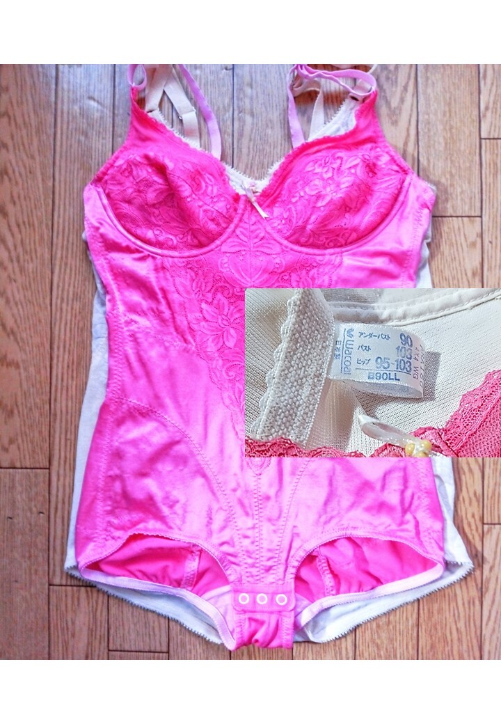 Yahoo!オークション - トリンプ B85-L ツルツルすべすべピンク ボディ...