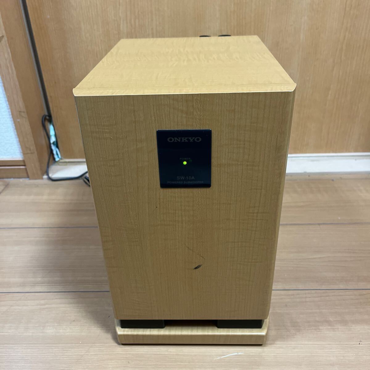 Yahoo!オークション - ONKYO オンキョー サブウーファー SW-10A 木目調...