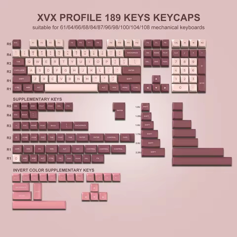 Yahoo!オークション - XVX (Womier) 189キー キーキャップ 未使用新品 ...