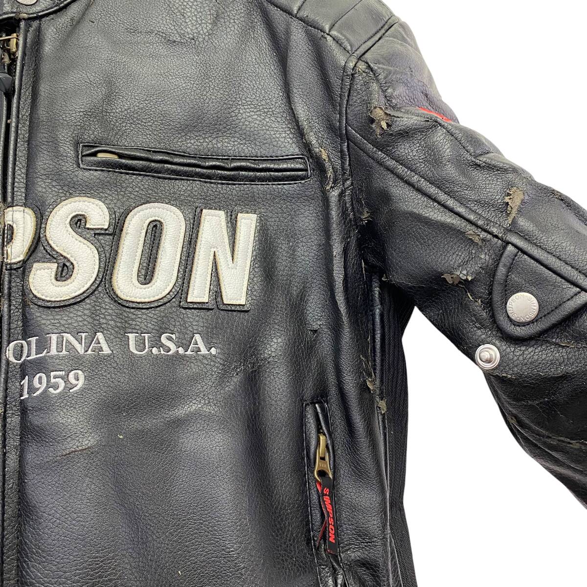 Yahoo!オークション - 【訳あり】 皮がれあり SIMPSON シンプソン SJ-3...