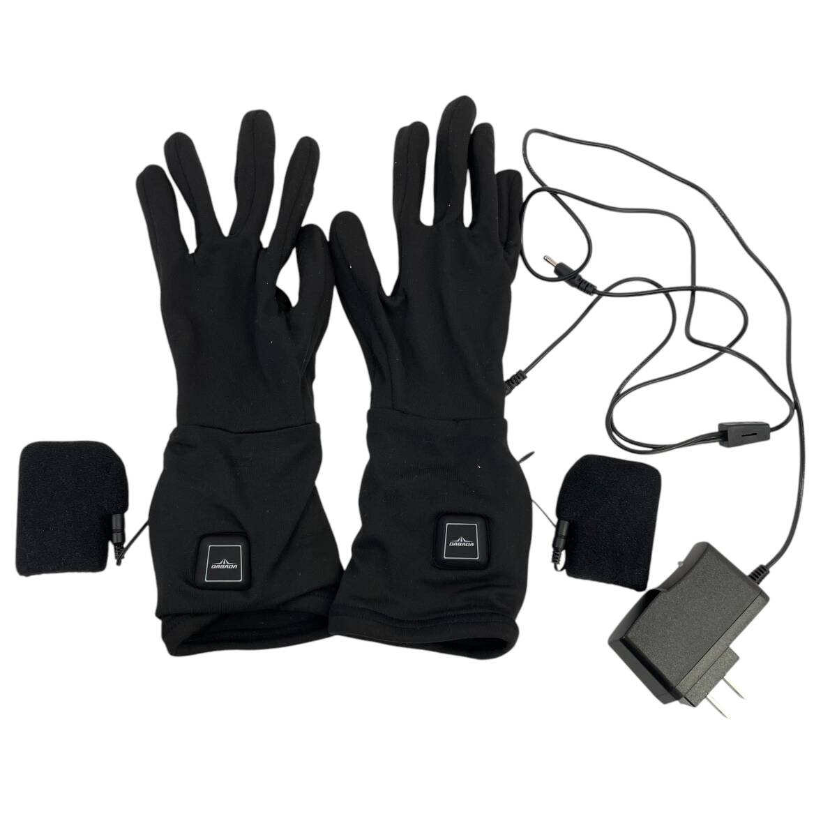 Yahoo!オークション - 【美品】 DABADA 電熱インナーグローブ 黒系 ブ...