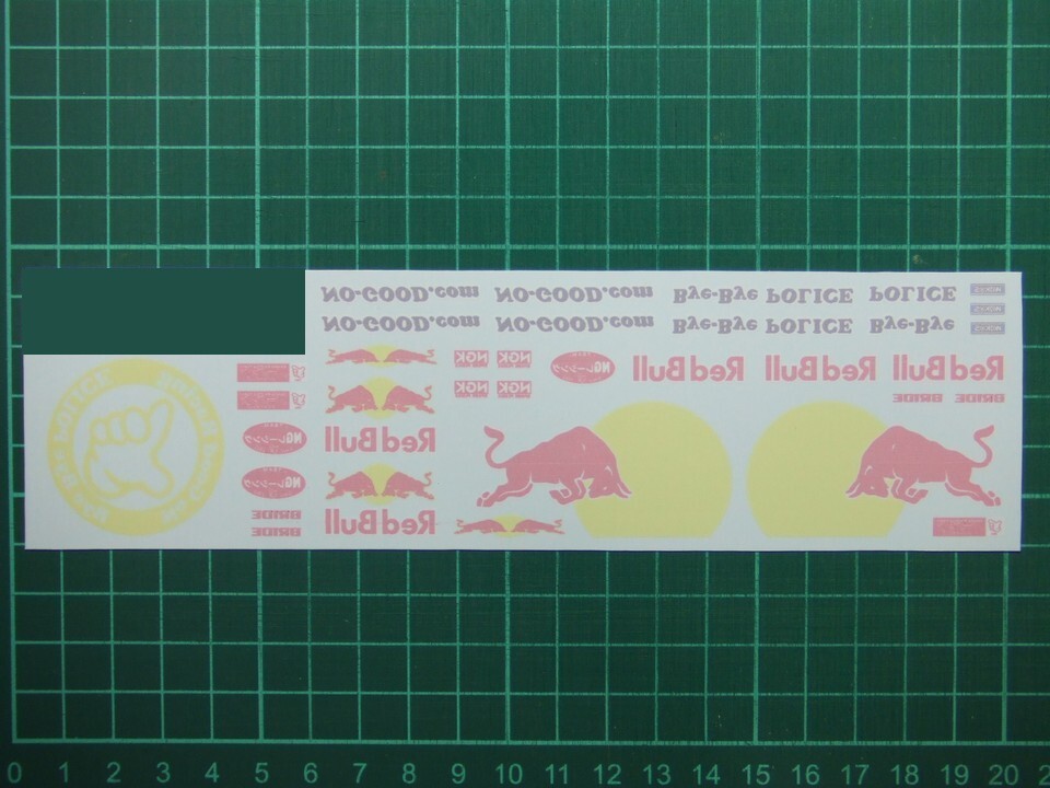 Yahoo!オークション - 1/24スケール シビック EF3 EF9 レッドブル デカ...