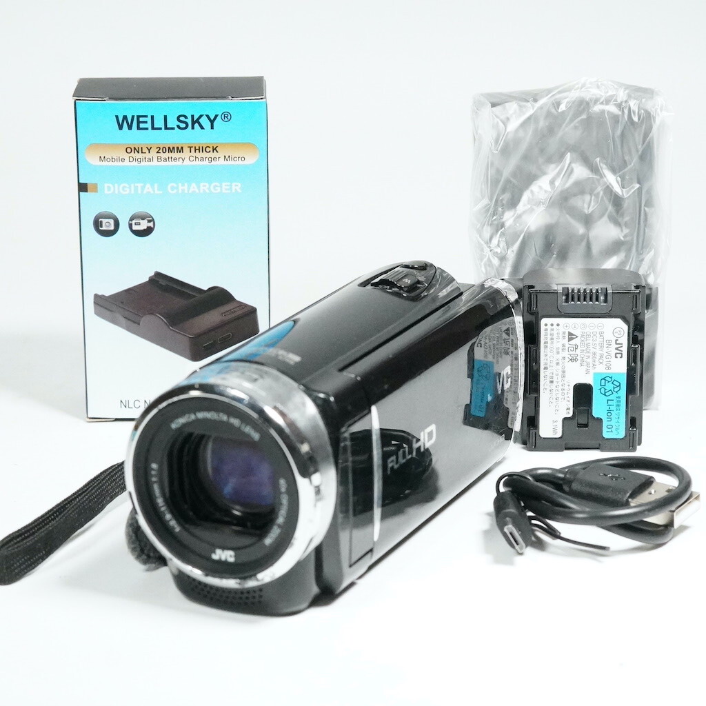 Yahoo!オークション - JVC Victor Everio GZ-E265-B ブラック /1591動...