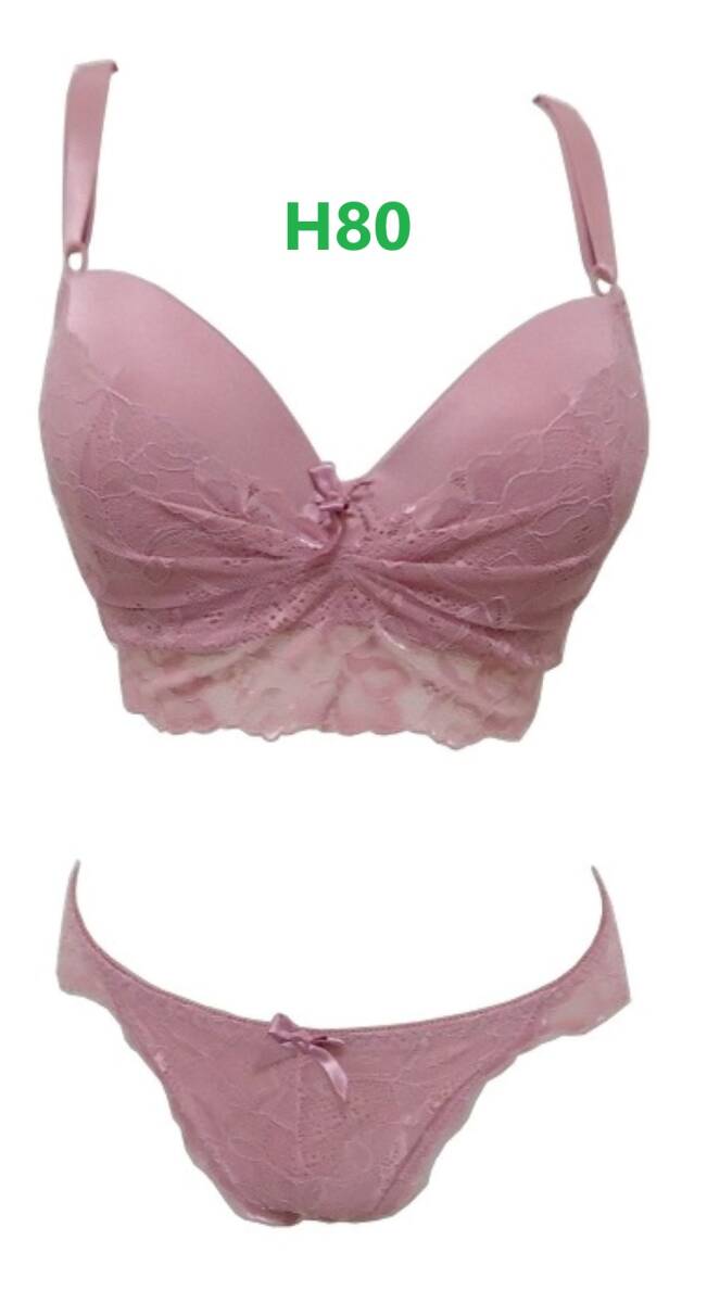 Yahoo!オークション - H80/L・ストロベリー ストレッチレース ブラジ...