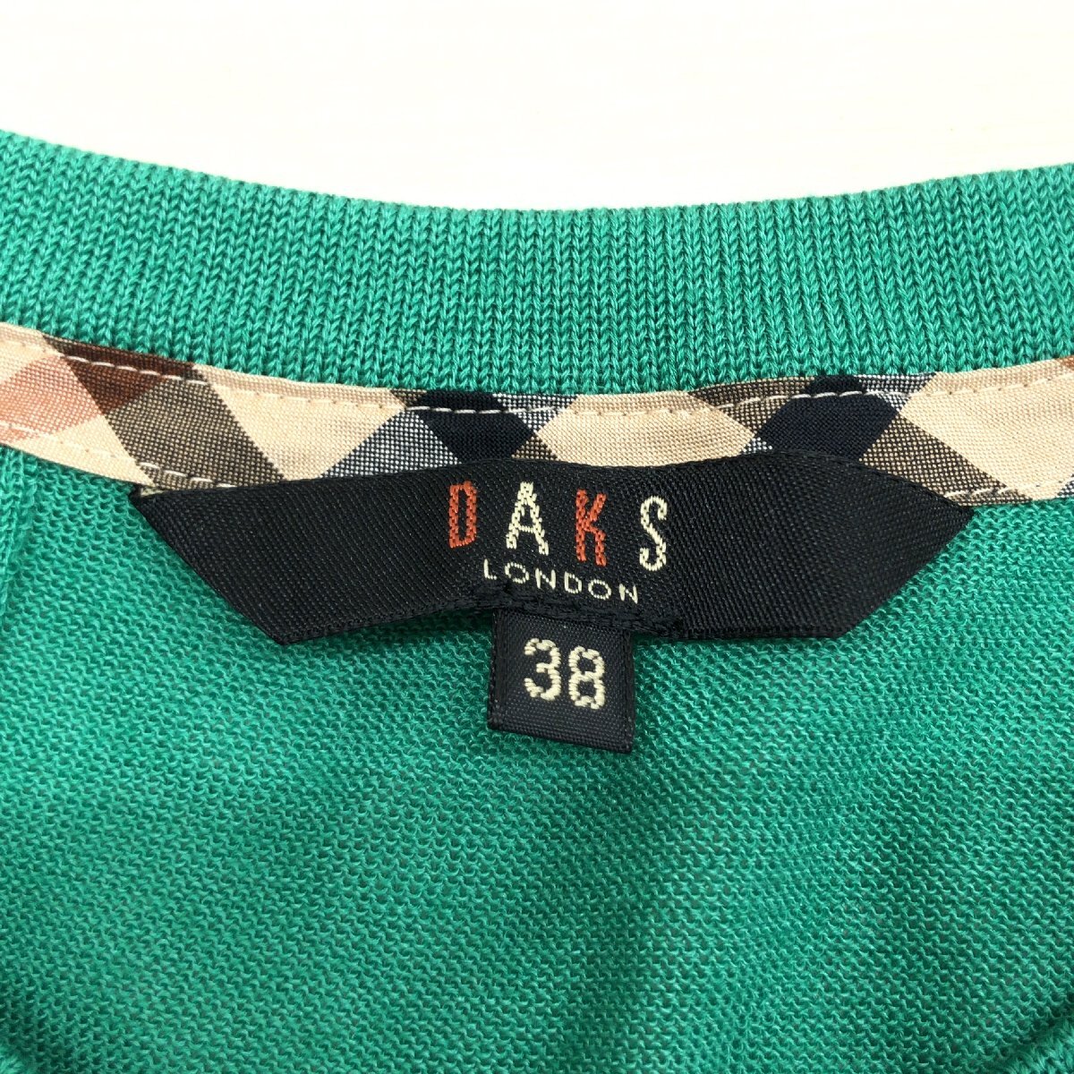 Yahoo!オークション - 美品 DAKS ダックス 3Dデザイン クルーネック サ...