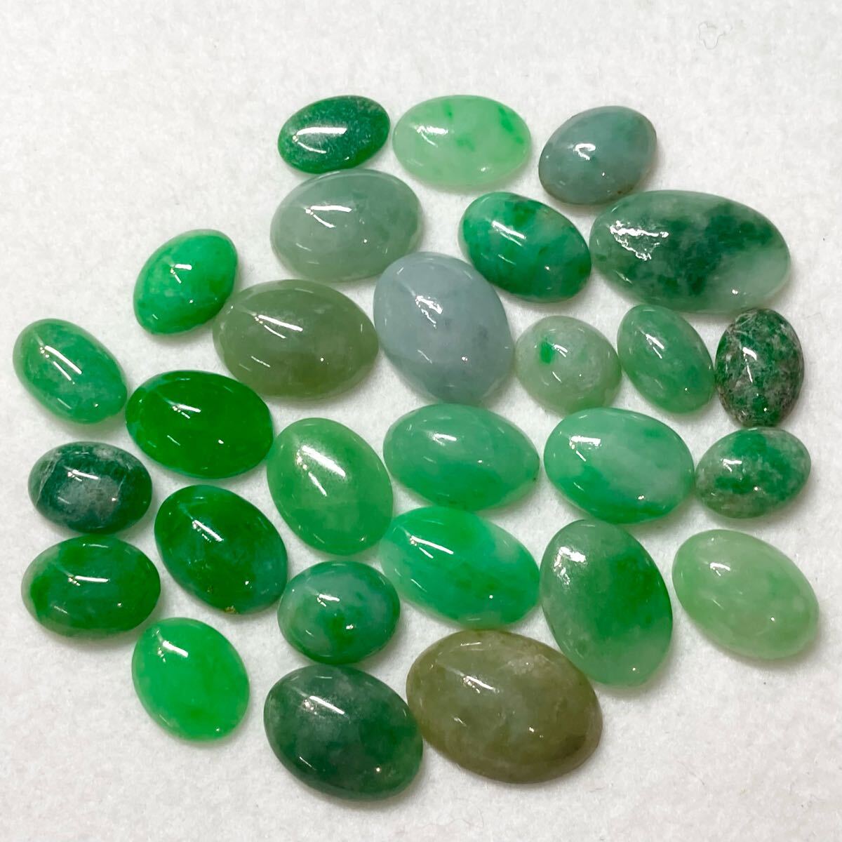 Yahoo!オークション - 1円〜 〔天然本翡翠おまとめ154.5ct〕a 約30.9g ...