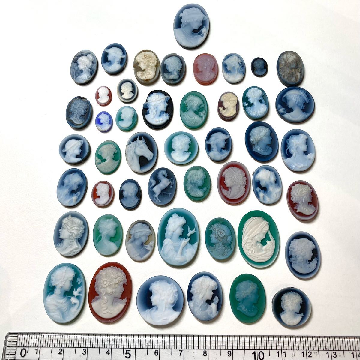 Yahoo!オークション - 1円〜 小粒大量 〔ストーンカメオおまとめ56.3g...