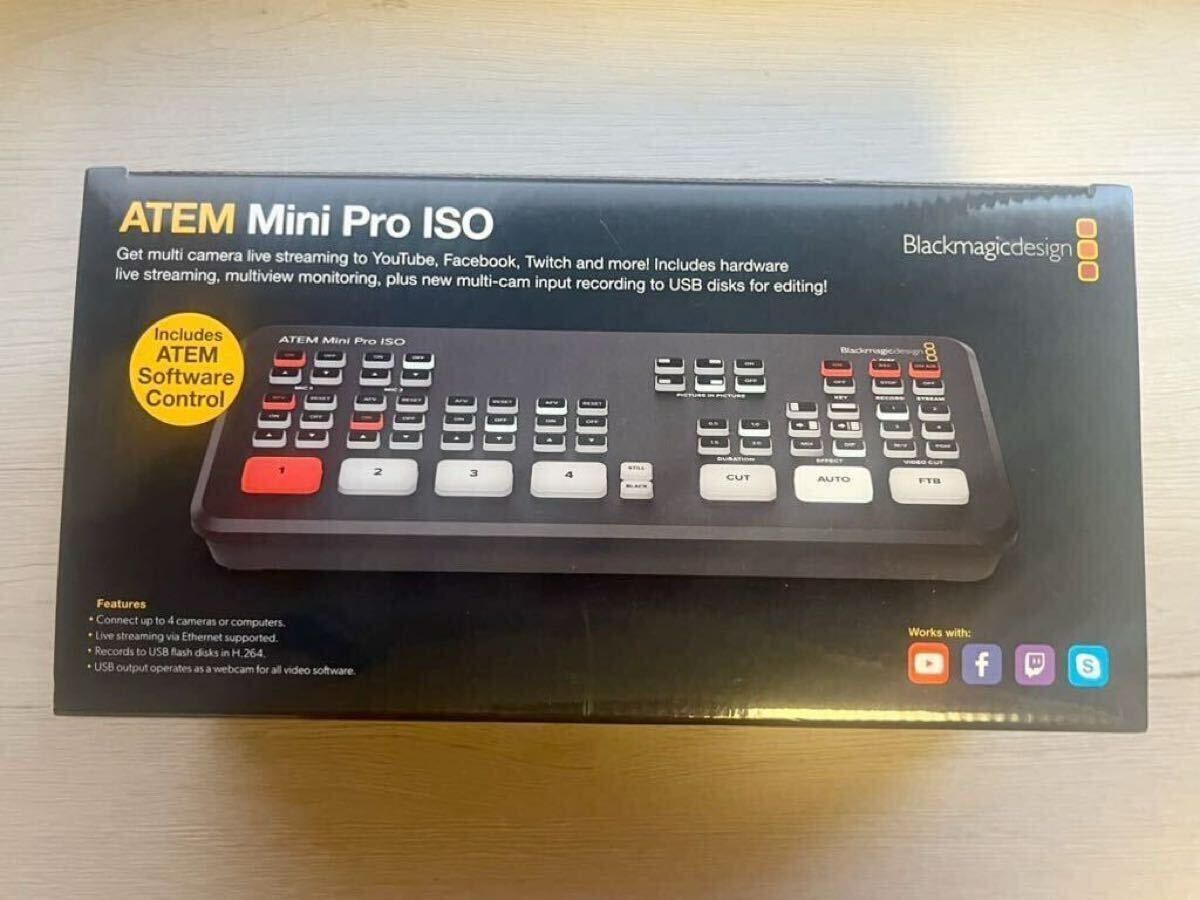 Yahoo!オークション - 超美品 ATEM Mini Pro ISO Blackmagic design ブ...