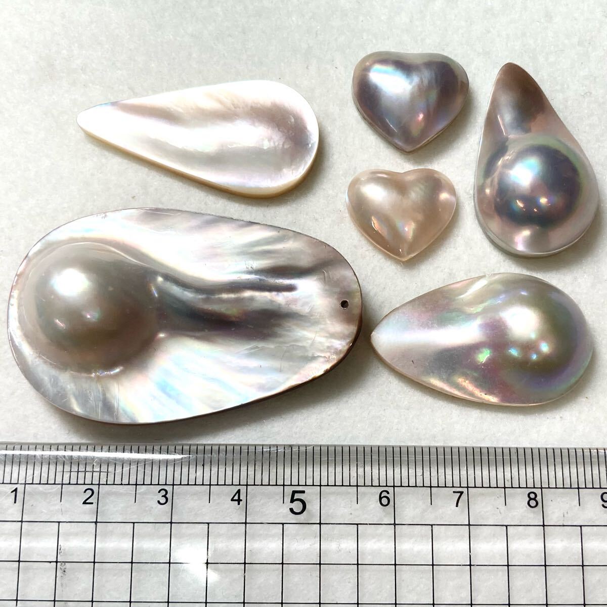 1円〜!!変形!!*マベパールおまとめ154ct*m 約30.8g ルース 裸 1円〜!!変形!!*マベパールおまとめ154ct*m 約30.8g ルース 裸