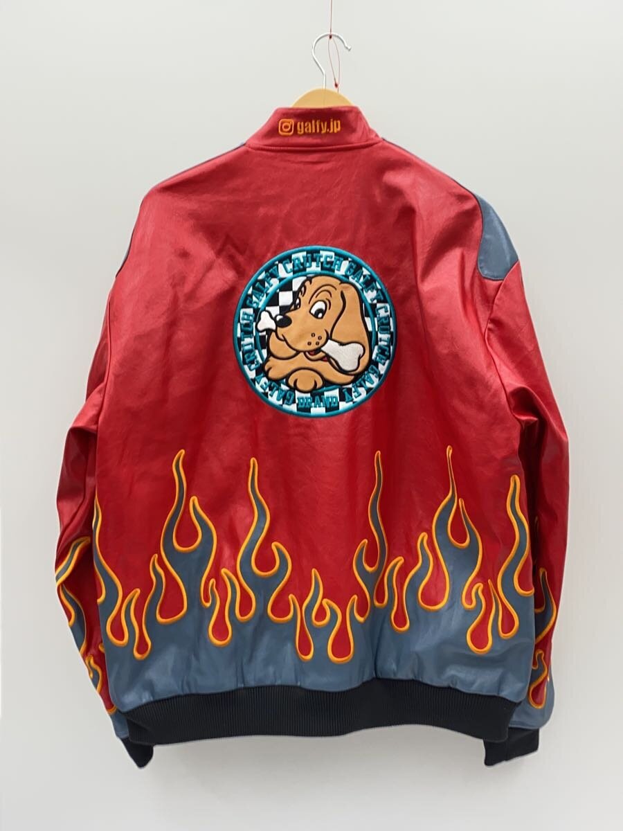 Yahoo!オークション - GALFY レザージャケット・ブルゾン/LL/フェイク...