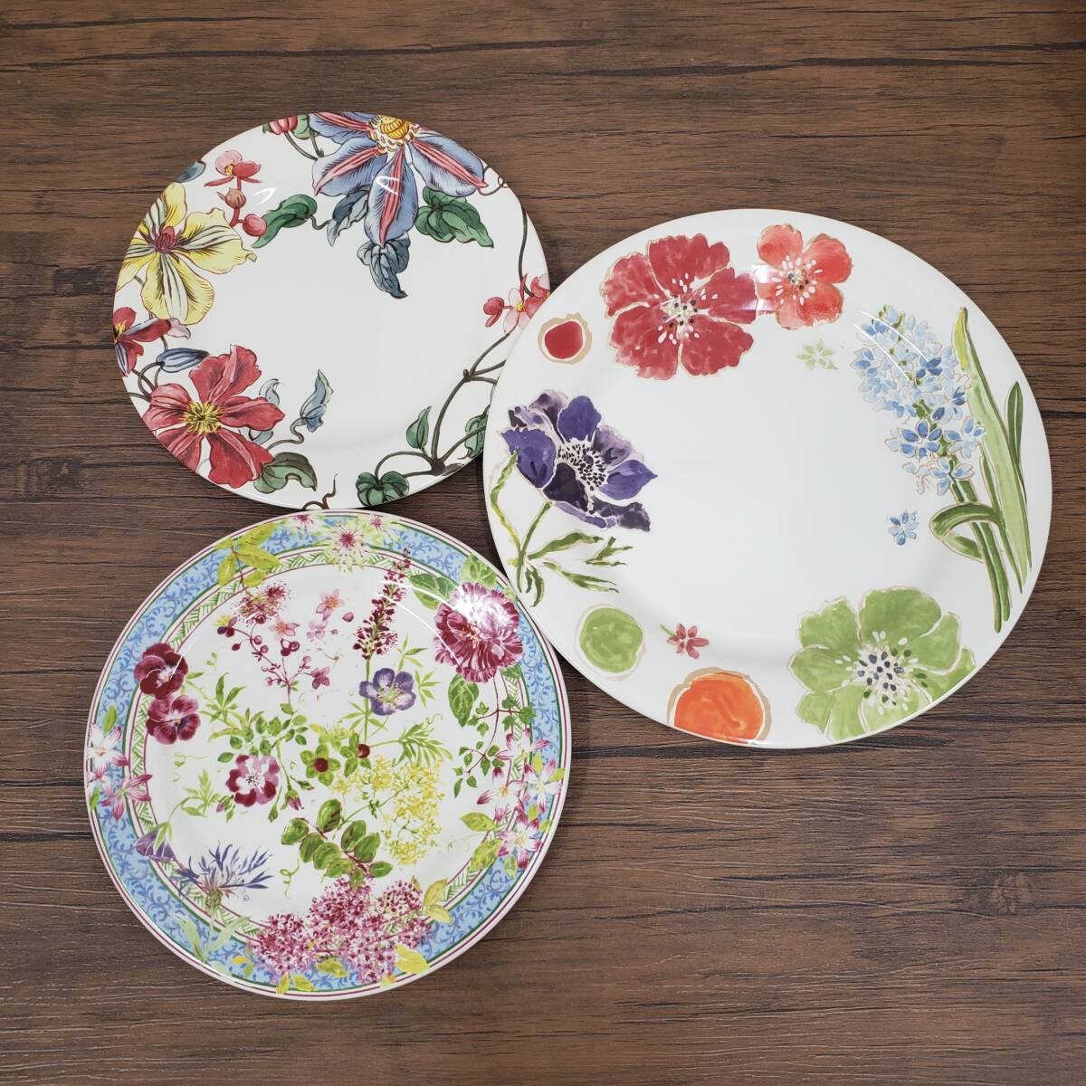 Yahoo!オークション - #A8674 GIEN ジアン プレート 皿 花柄 約22cm Mi...