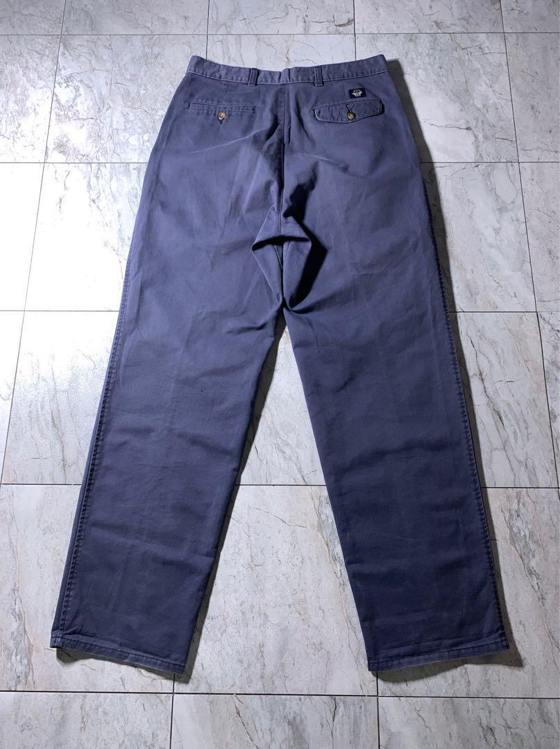 90s USA製 DOCKERS 2タック チノパン スラックス ネイビー 32 90s USA製 DOCKERS 2タック チノパン スラックス ネイビー 32