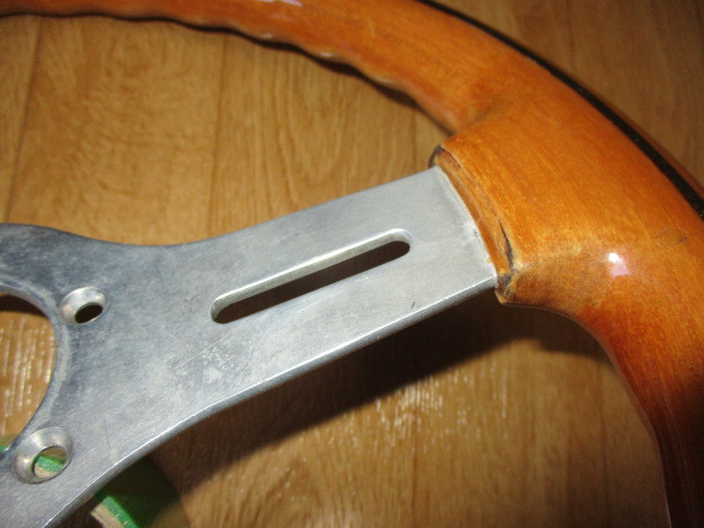 Yahoo!オークション - 希少・OBA 32.5 ナルディ―風・ウッドステアリン...