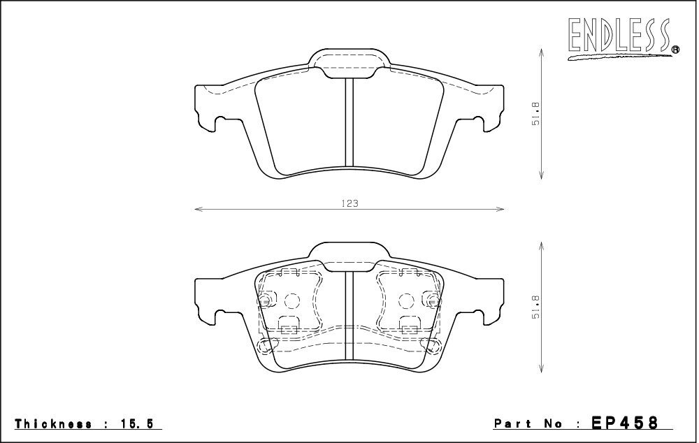Yahoo!オークション - エンドレス MX72 ブレーキパッド 前後セット MX7...
