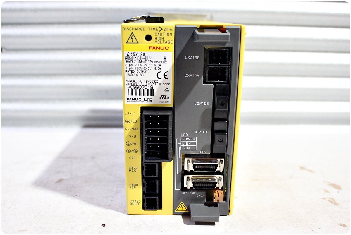 FANUC ファナック サーボアンプ A06B-6130-H002 βiSV20 サーボドライバー ①(その他)｜売買されたオークション情報、yahooの商品情報をアーカイブ公開 ...