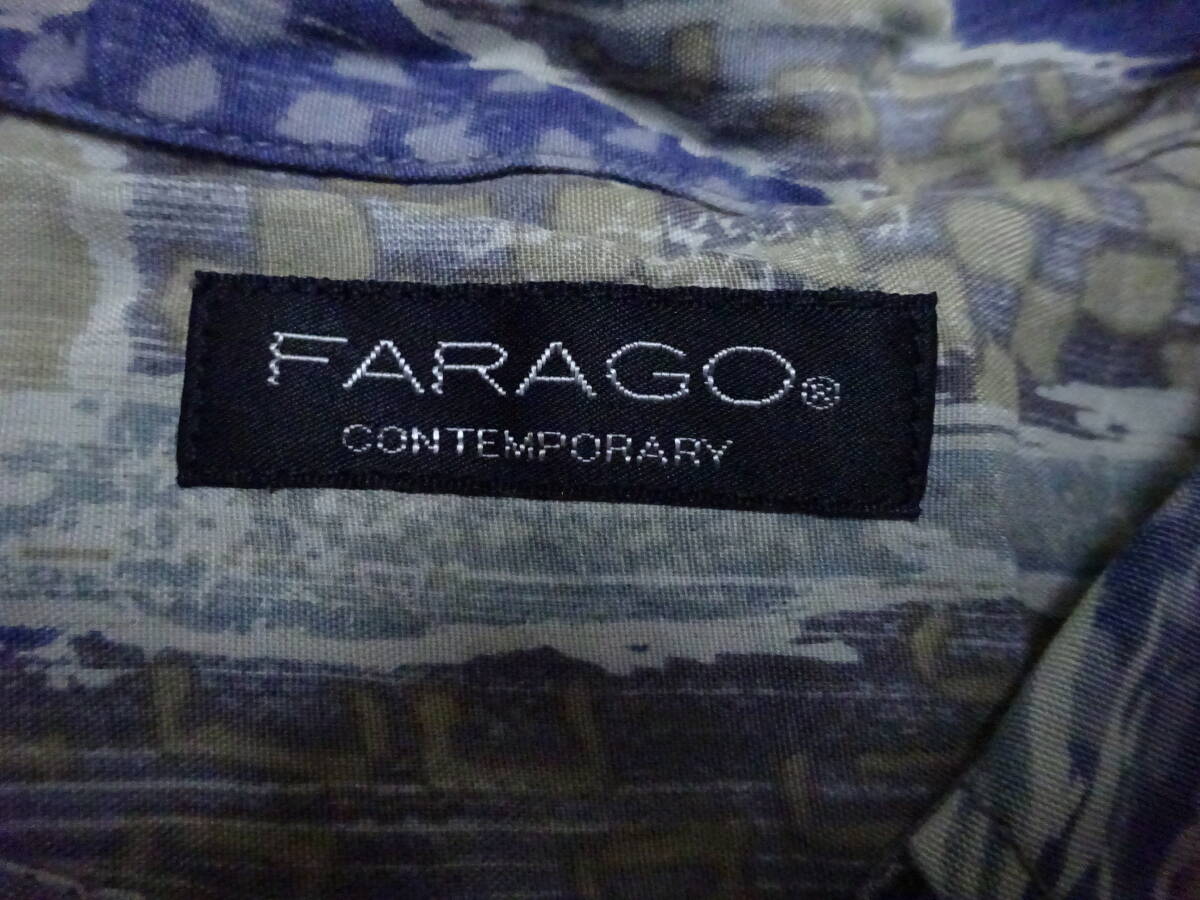 Yahoo!オークション - D-122 FARAGO 半袖シャツ レーヨンシャツ サイ...
