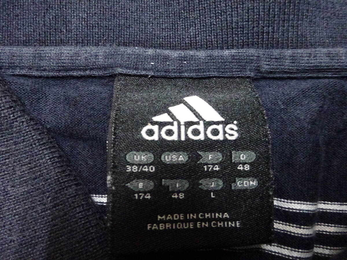 Yahoo!オークション - D-302 adidas 半袖ポロシャツ サイズL