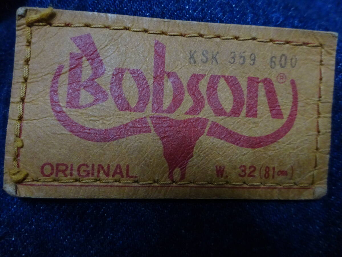 Yahoo!オークション - く-37 BOBSON デニムオーバーオール サイズ32イ...